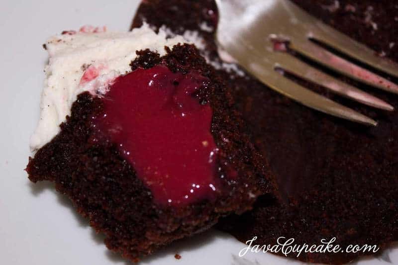 Dark Chocolate Raspberry Curd Filled Cupcakes - JavaCupcake