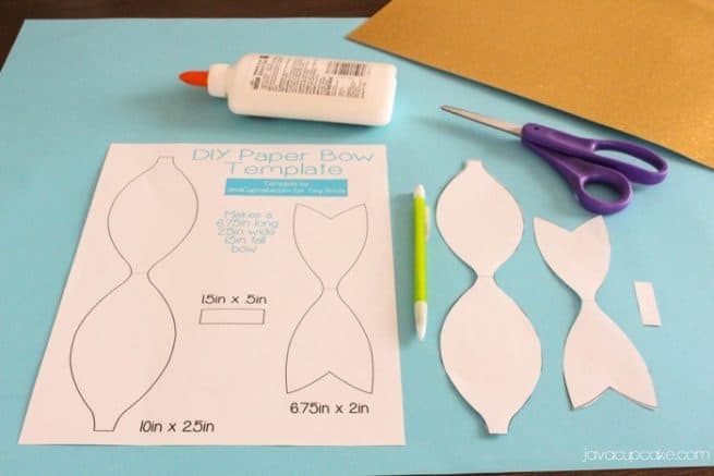 DIY Paper Bows - JavaCupcake