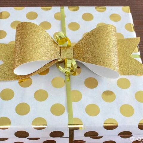 Glitter and Gold Glam Gift Wrapping - JavaCupcake