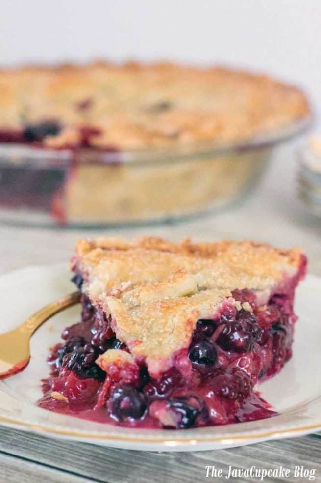 Four Berry Pie - JavaCupcake