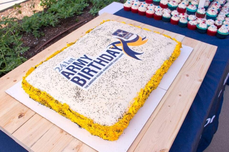 US Army Birthday Cake - JavaCupcake