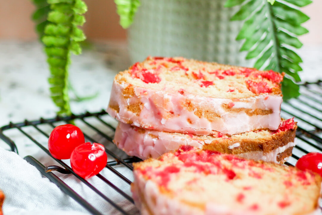 Maraschino Cherry Quick Bread - JavaCupcake